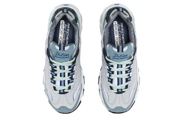 Sketchers D'lites 1.0 Low Top Sneakers - Grey/blue