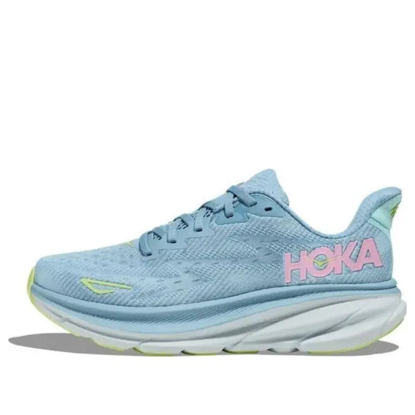 Hoka One One Clifton 9 Sneakers - Blue/green/pink