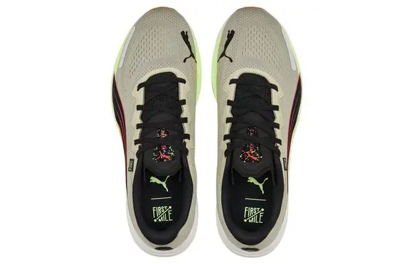 PUMA First Mile X Velocity Nitro 2 'pebble Grey Firelight' Sneakers - Pebble Grey/firelight/black