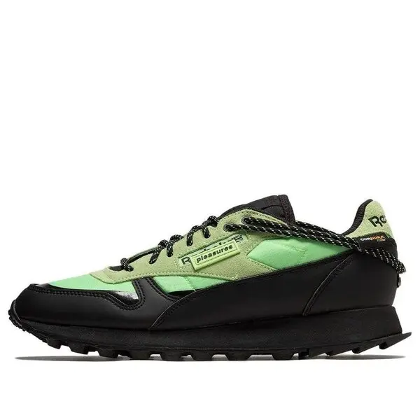 REEBOK Classic Leather Trail X Pleasures - Neon Mint/core Black/core Black