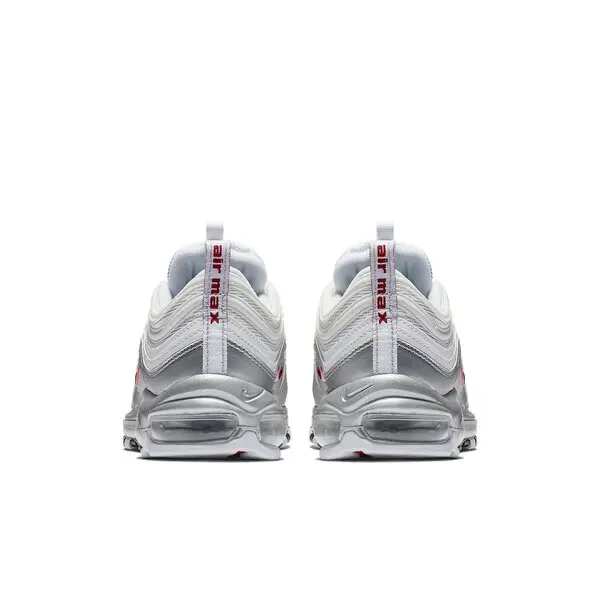 Nike Max 97 Sneakers - White/varsity Red-metallic Silver-black
