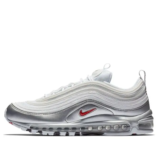 Nike Max 97 Sneakers - White/varsity Red-metallic Silver-black