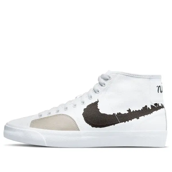 Nike Blazer Court Mid Premium Sb Sneakers - White/black/brown