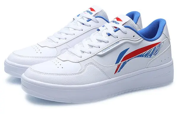 LI-NING Classic Leisure Sneakers - White/red/blue
