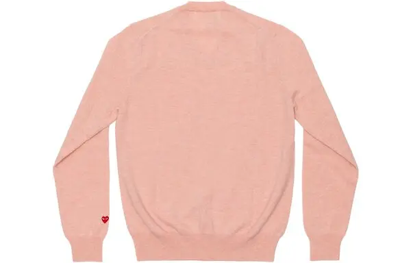 Play Comme Des Garcon V-neck Pullover With Heart Emblem
