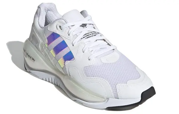 Adidas Zx Alkyne "white Iridescent" Low Top Sneakers