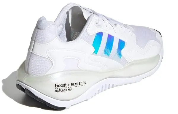 Adidas Zx Alkyne "white Iridescent" Low Top Sneakers