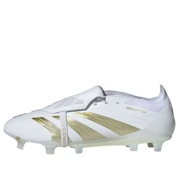 Adidas Predator Elite Ft Fg Athletic Shoes - Cloud White/gold Metallic/cloud White