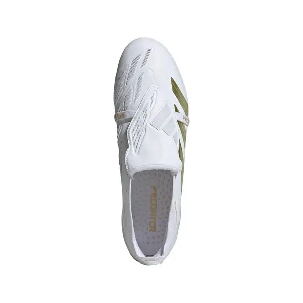 Adidas Predator Elite Ft Fg Athletic Shoes - Cloud White/gold Metallic/cloud White