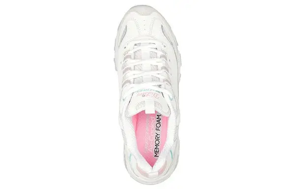 Sketchers D'lites Casual Lace-up Sneakers - White