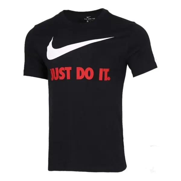 Nike Just Do It" Logo T-shirt - Black/multi-color