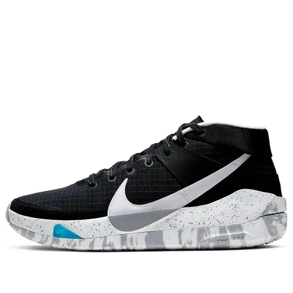 Nike Kd Mid Top Basketball Sneakers - Black