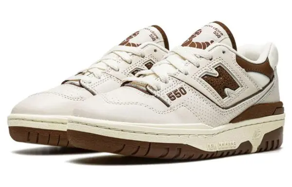 NEW BALANCE X Aime Leon Dore 550 Sneakers - White/brown