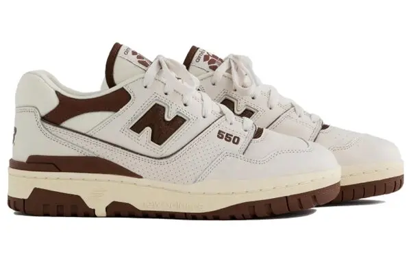 NEW BALANCE X Aime Leon Dore 550 Sneakers - White/brown