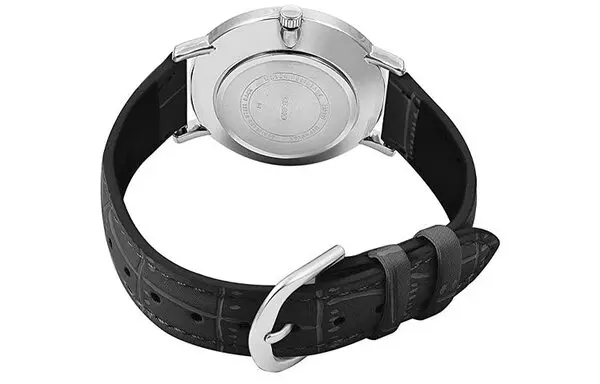 Casio Quartz Analog Watch With Leather Strap