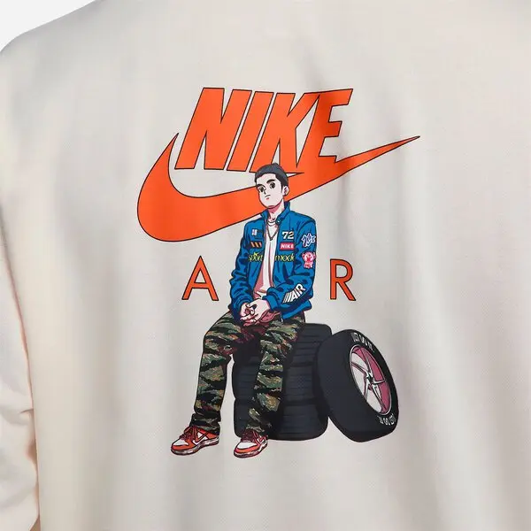 Nike French Terry Crewneck Sweatshirt 'biege