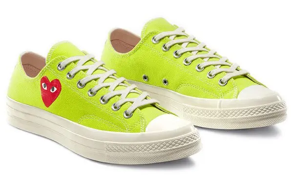 CONVERSE Comme Des Garçons Play X Chuck 70 Low Top Sneakers - Green