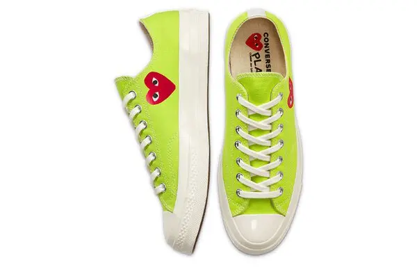 CONVERSE Comme Des Garçons Play X Chuck 70 Low Top Sneakers - Green