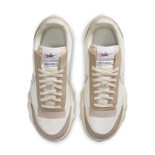 Nike Waffle Racer Lx "pale Ivory" Sneakers - White/brown