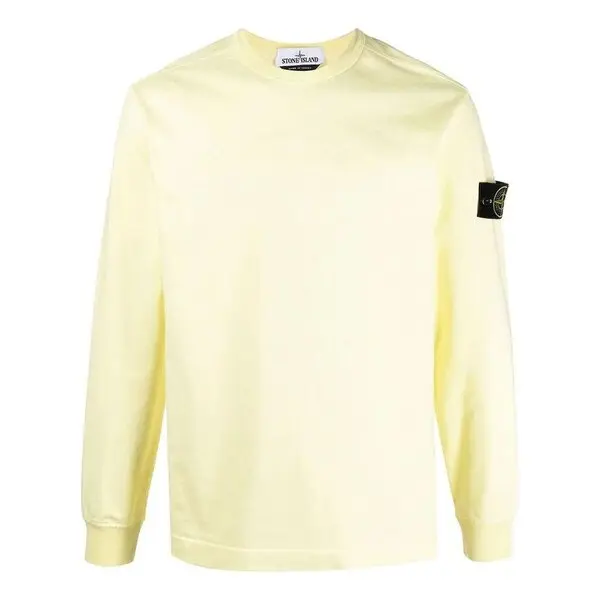 Stone Island Heavy Jersey Crewneck Sweatshirt - Yellow