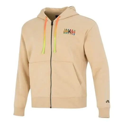 Nike Printing Alphabet Zipper Hooded Running Training Jacket - Default Colorway