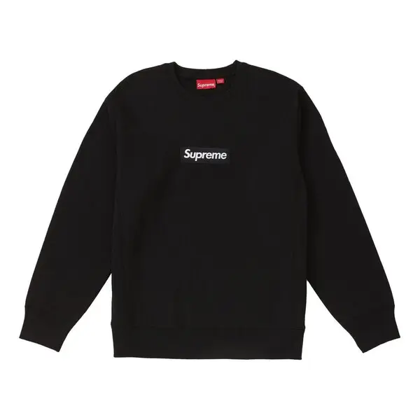 Supreme Fw18 Box Logo Crewneck Pullover - Black