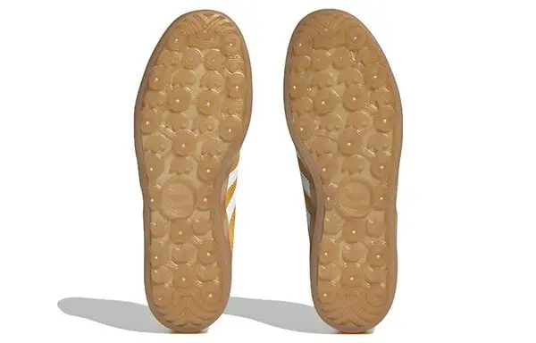Adidas Gazelle Indoor "orange Peel Gum" Suede Sneakers - Yellow/white