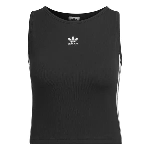 Adidas Originals 3-stripes Padded Tank Top - Black/white