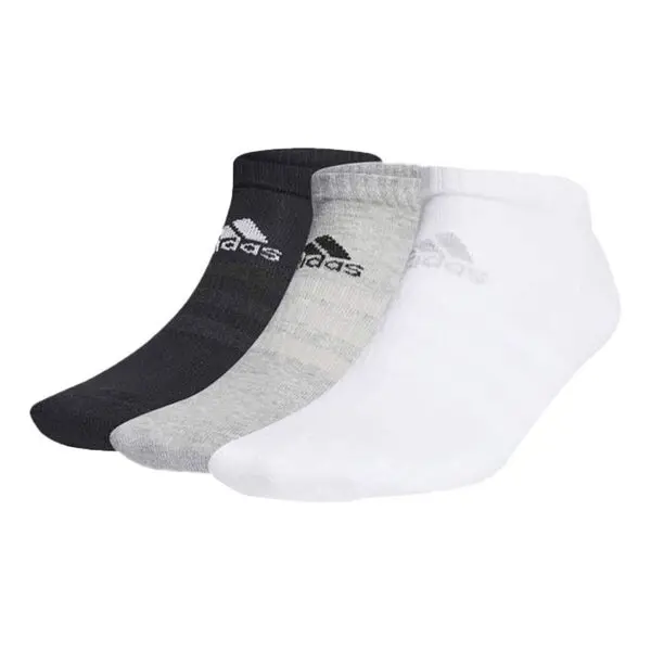 Adidas Shock Absorption Sports Socks 3 Pack - White/gray/black