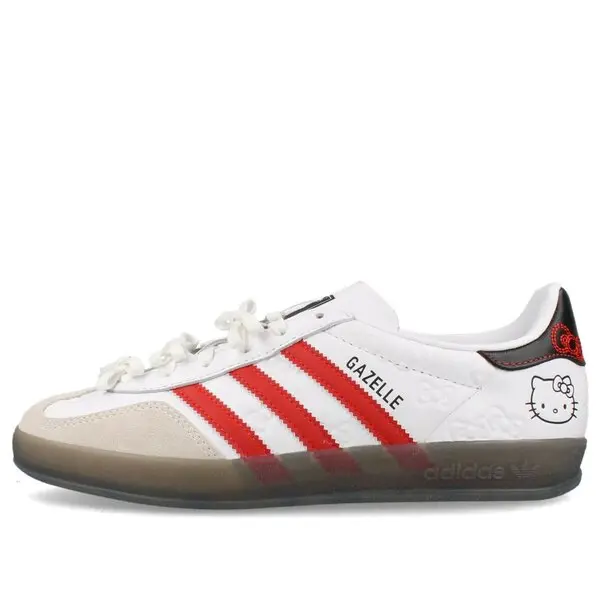 Adidas X Hello Kitty Gazelle Indoor '50th Anniversary' Sneakers - White/red/gold