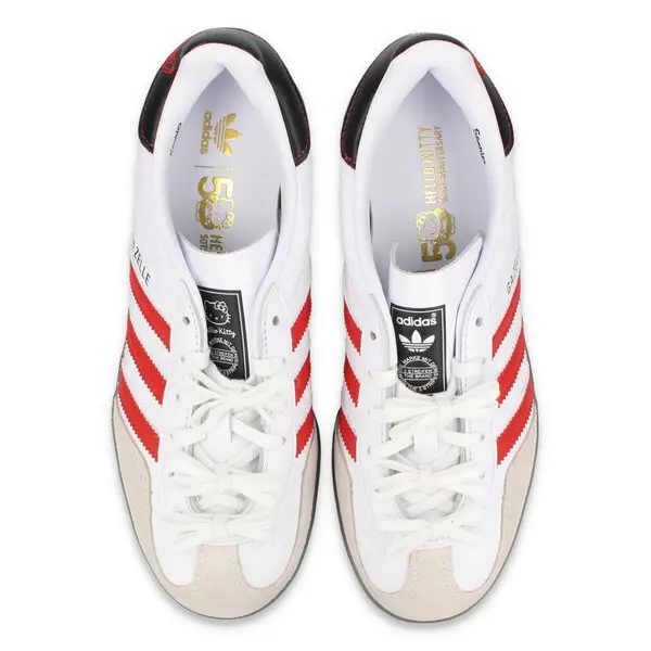 Adidas X Hello Kitty Gazelle Indoor '50th Anniversary' Sneakers - White/red/gold