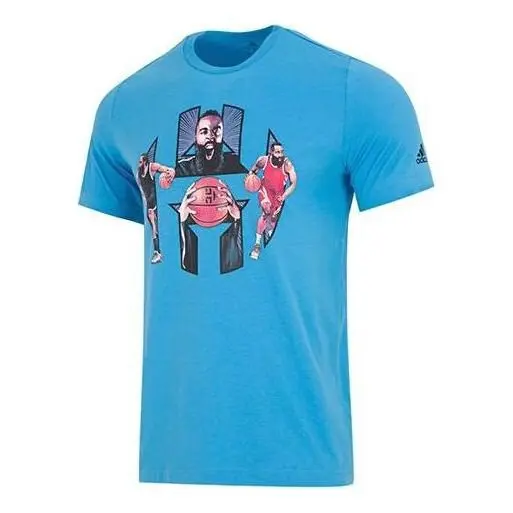 Adidas Harden Logo T-shirt Asia Sizing - Blue