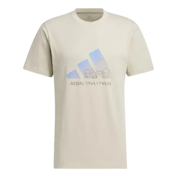 Adidas Graphic T-shirt Asia Sizing 'white Blue - White/blue