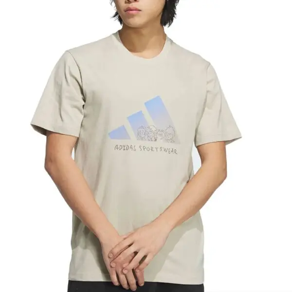 Adidas Graphic T-shirt Asia Sizing 'white Blue
