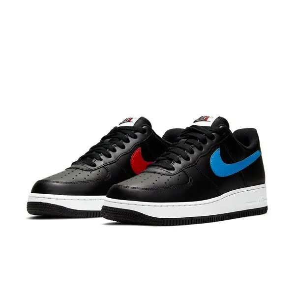 Nike Force 1 '07 "mismatch Swooshes - Black