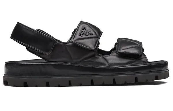 Prada Padded Nappa Leather Sandals