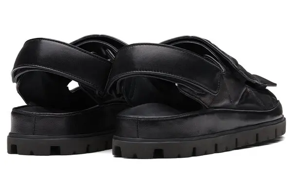 Prada Padded Nappa Leather Sandals