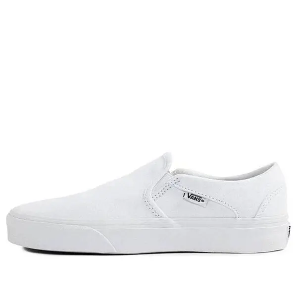 VANS Asher Canvas Slip-on Sneakers - White