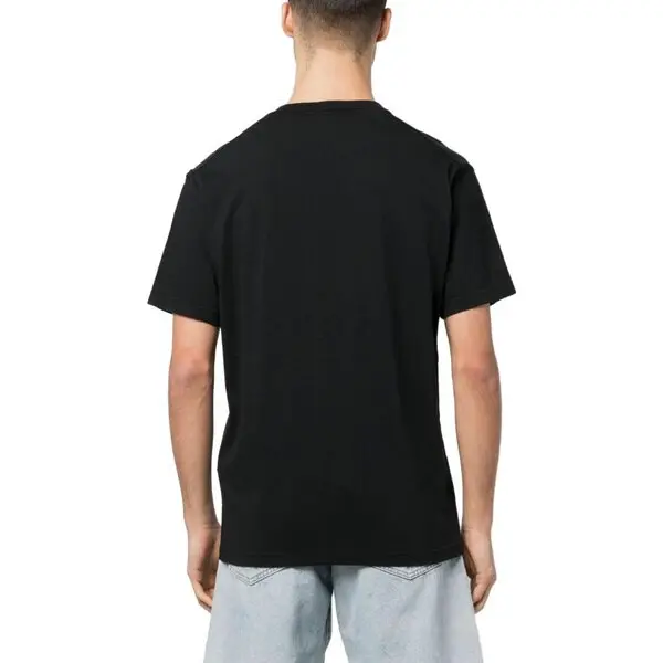 Stone Island Pisato Effect Logo Patch T-shirt - Black
