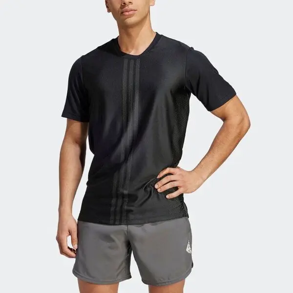 Adidas Hiit Workout 3-stripes T-shirt - Black