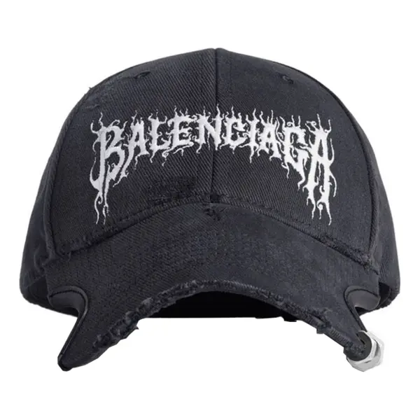 Balenciaga Diy Metal Outline Cap - Black