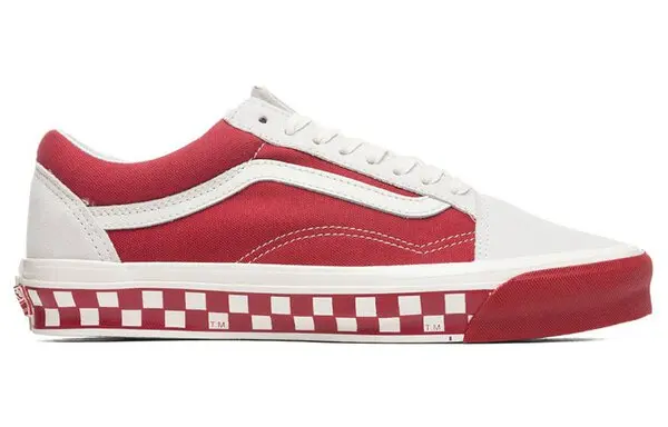 VANS Og Old Skool Lx "bumper Cars Marshmallow Cardinal" Sneakers - Redwhite