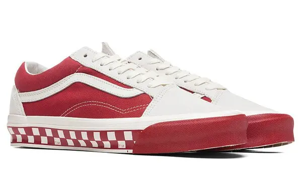 VANS Og Old Skool Lx "bumper Cars Marshmallow Cardinal" Sneakers - Redwhite