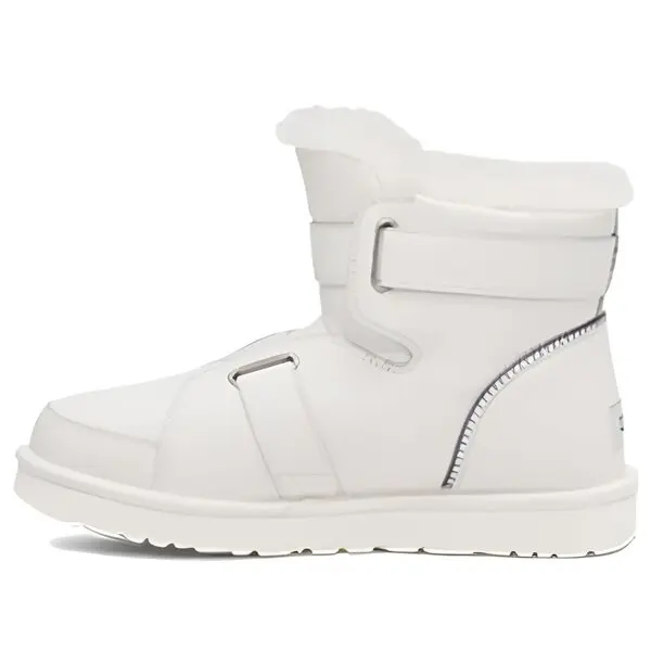 UGG Mini Buckle Short Boots - White
