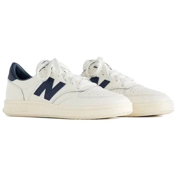NEW BALANCE X Aim Leon Dore T500 Lace Up Sneakers - White/navy