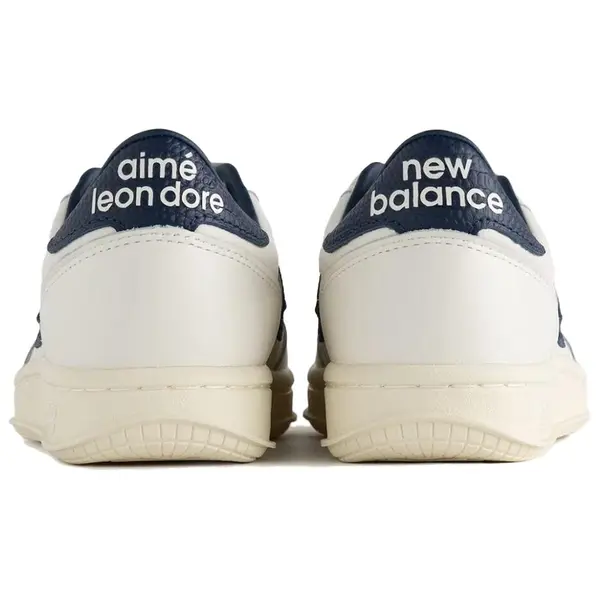 NEW BALANCE X Aim Leon Dore T500 Lace Up Sneakers - White/navy