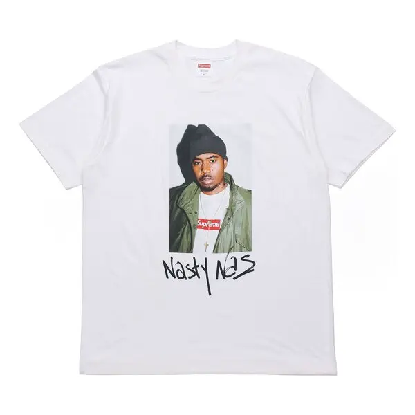 Supreme Fw17 Nas Character Printing Short Sleeve - White
