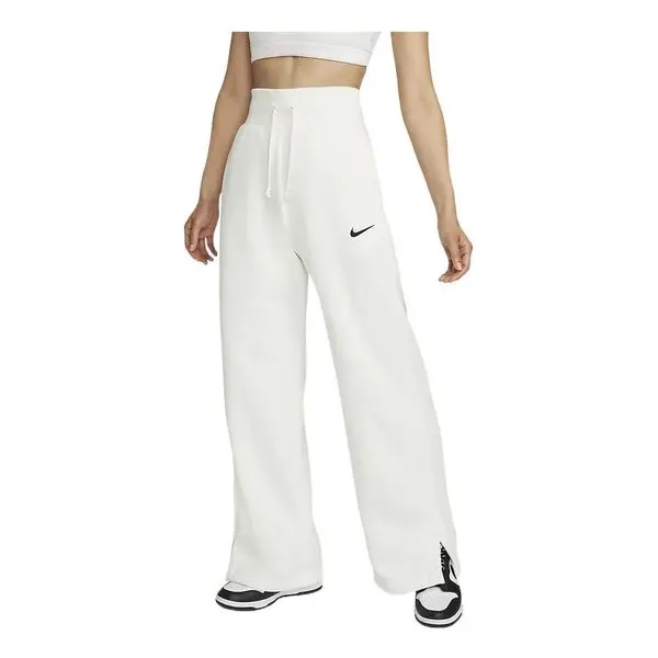 Nike Phoenix Wide Leg Sweatpants - White