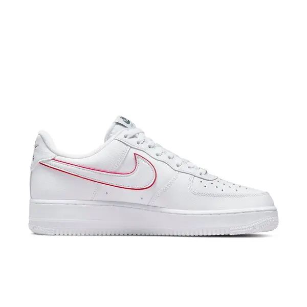 Nike Force 1 "just Do It" Low Top Sneakers - White/red