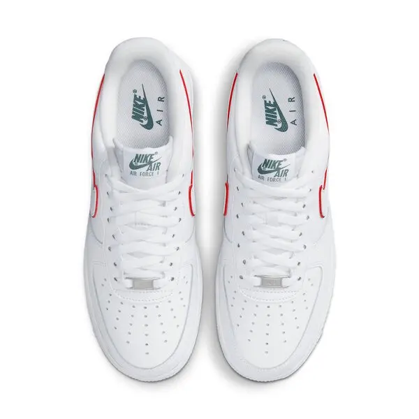 Nike Force 1 "just Do It" Low Top Sneakers - White/red